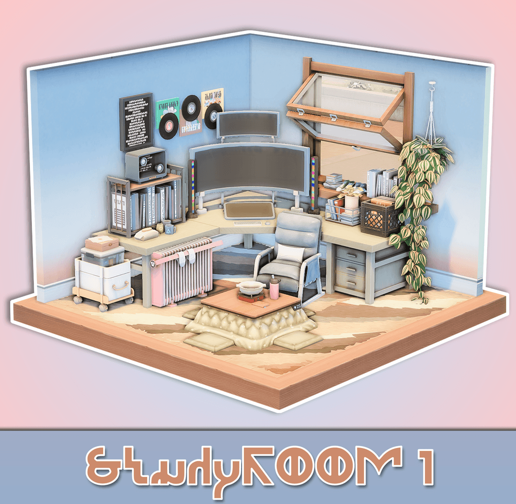 Набор для офиса Studyroom | Sims4Mods