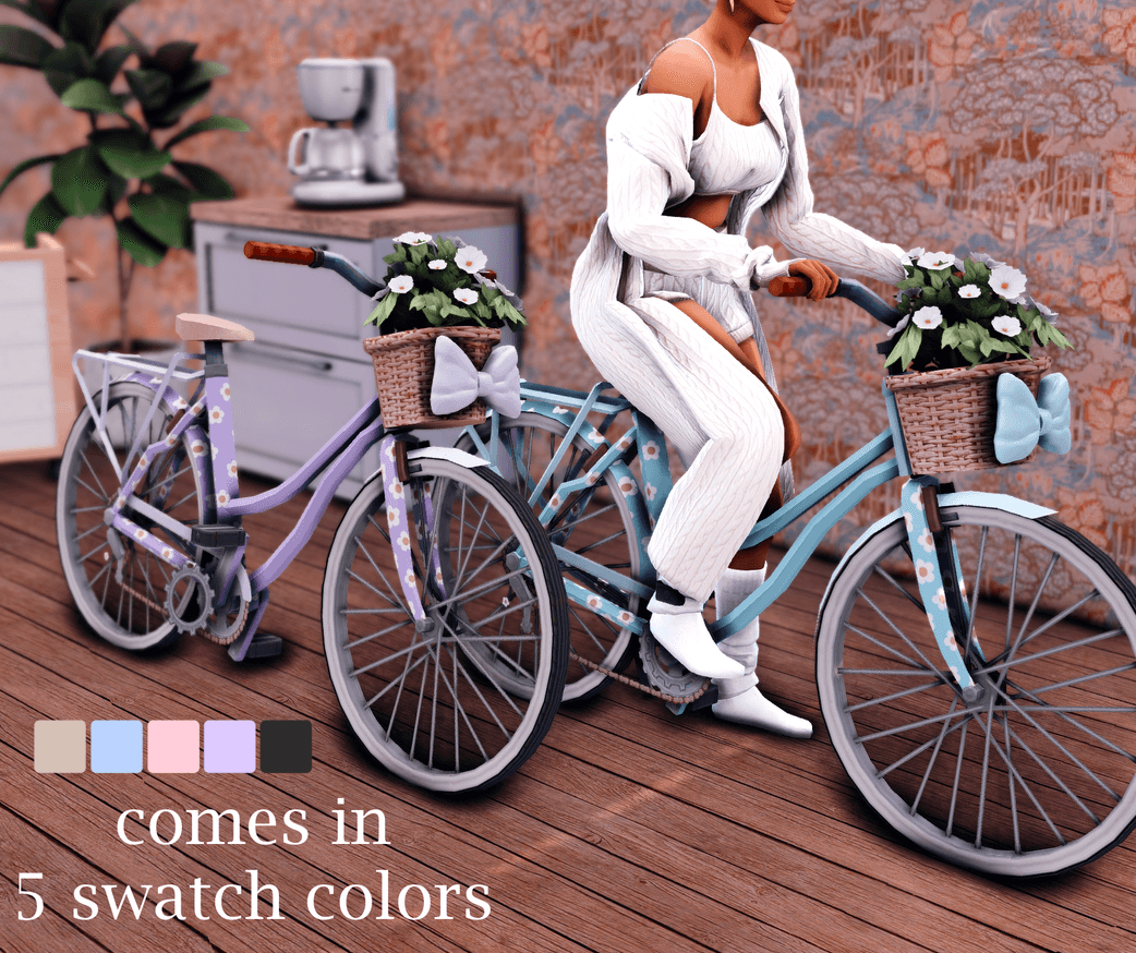 Велосипед Summer Bow Bicycle | Sims4Mods