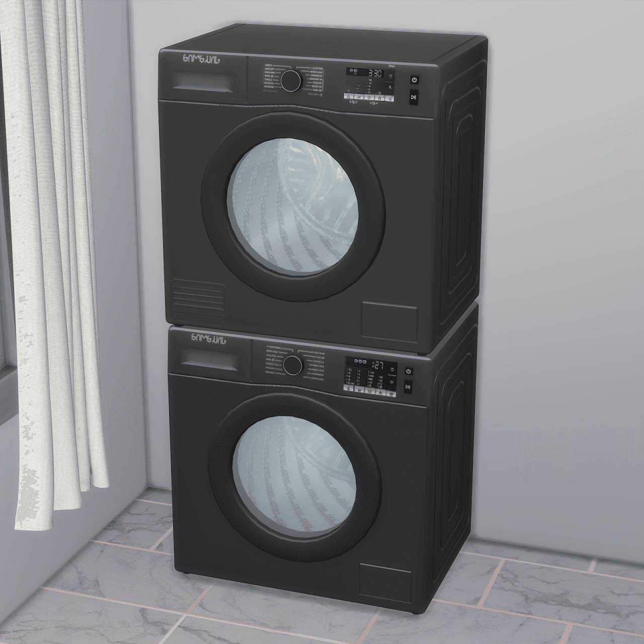 Стиральная и сушильная машины Wash & Dry Set | Sims4Mods