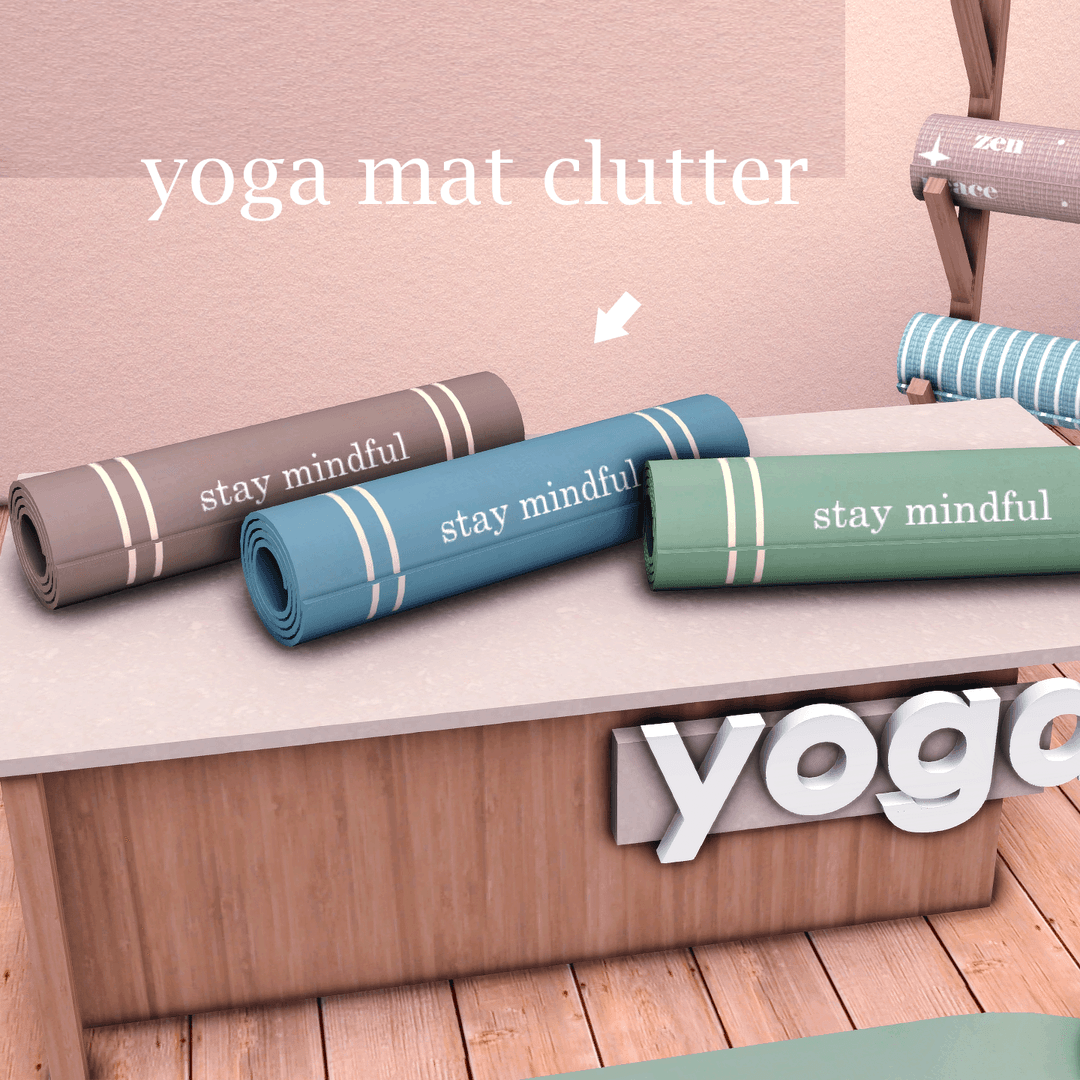 Набор для йога-студии Yoga Studio Set | Sims4Mods