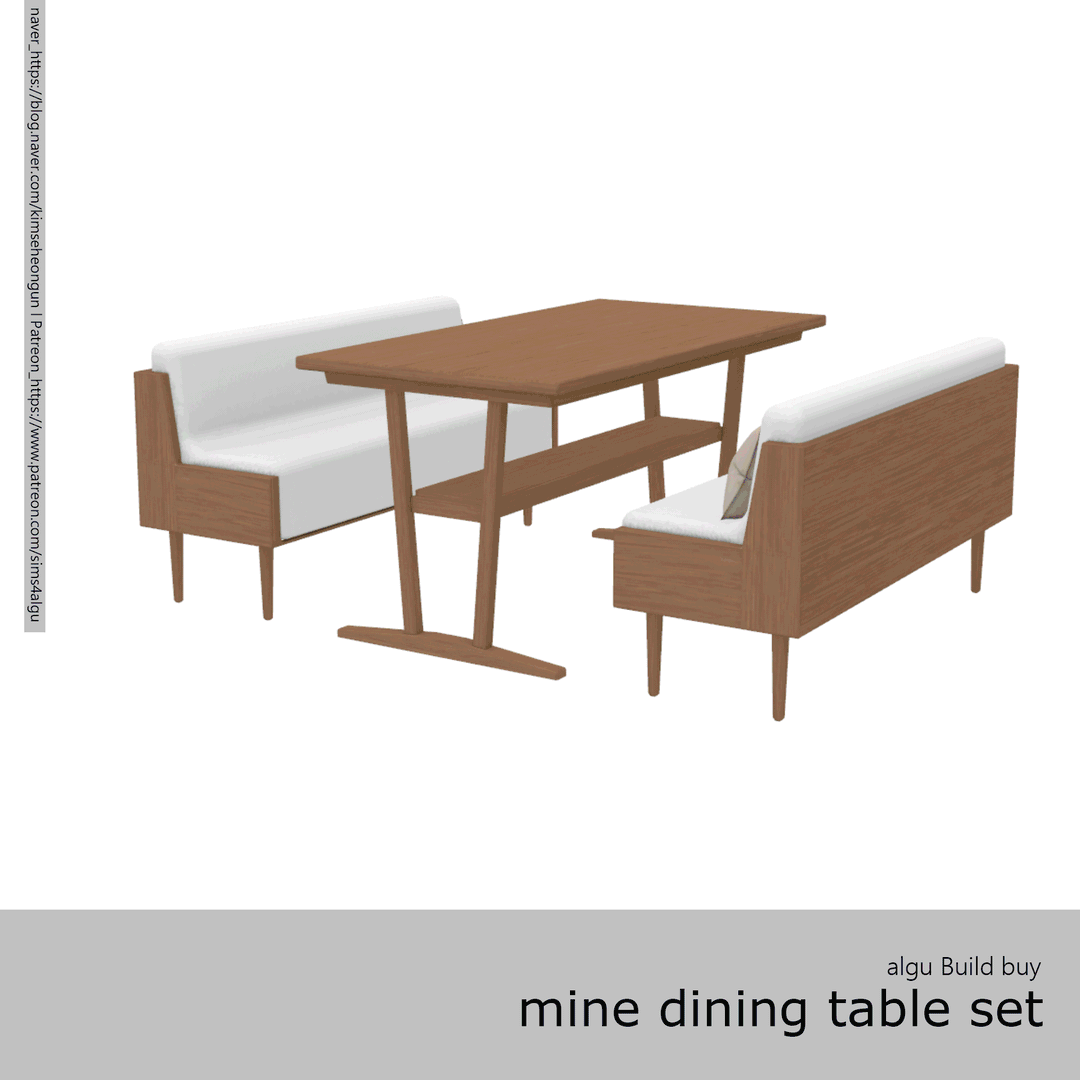 Сет для столовой Mine Dining Table Set | Sims4Mods