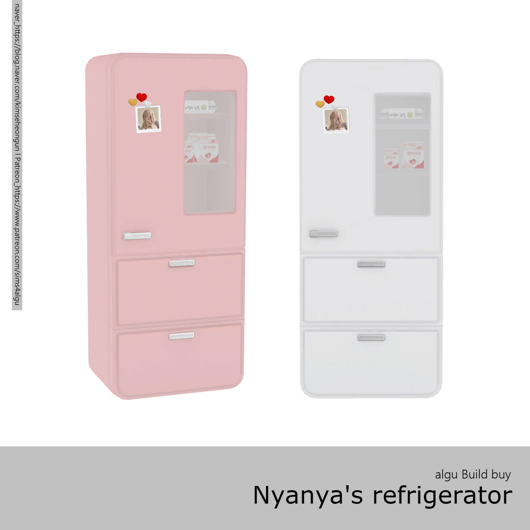Холодильник Nyanya's Refrigerator | Sims4Mods