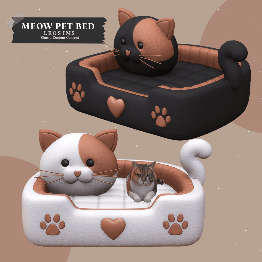 Лежанка Meow Pet Bed | Sims4Mods